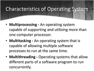 Operating system basics | PPTX