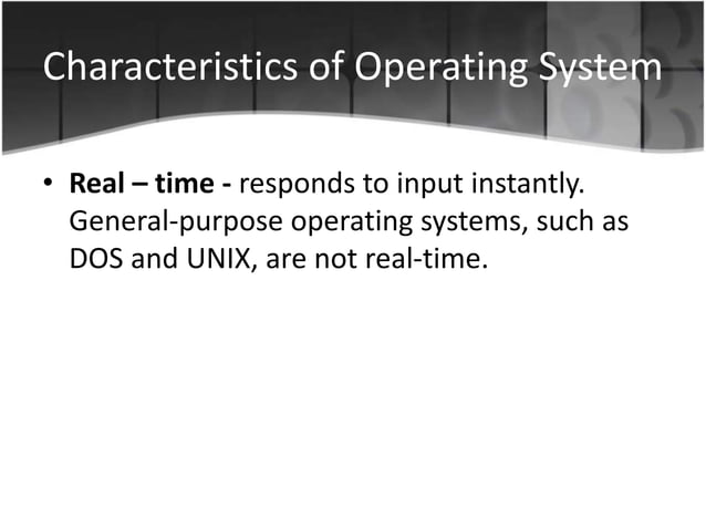 Operating system basics | PPTX