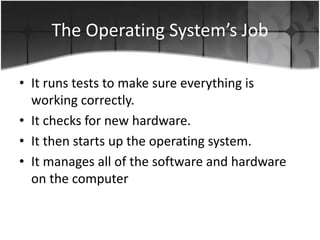 Operating system basics | PPTX