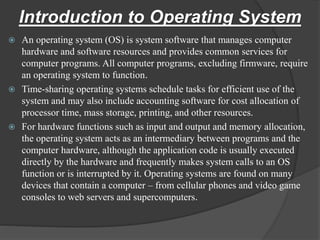 Operating system by aman kr kushwaha | PPT