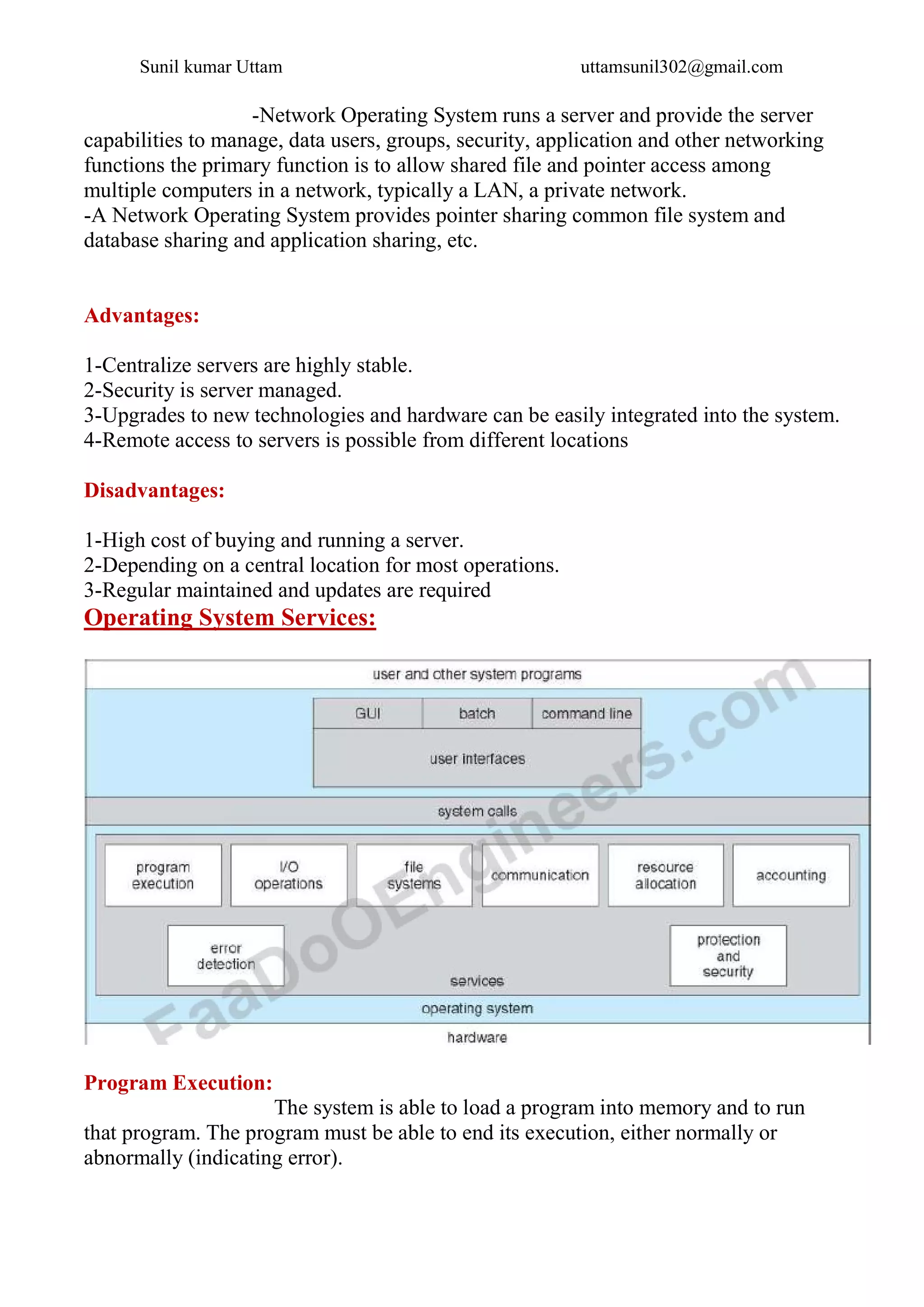 Operating system by uttam | PDF