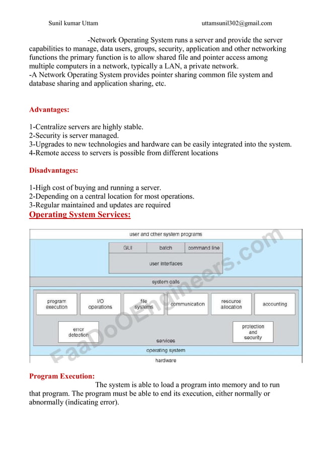 Operating system by uttam | PDF