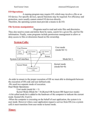 Operating system by uttam | PDF