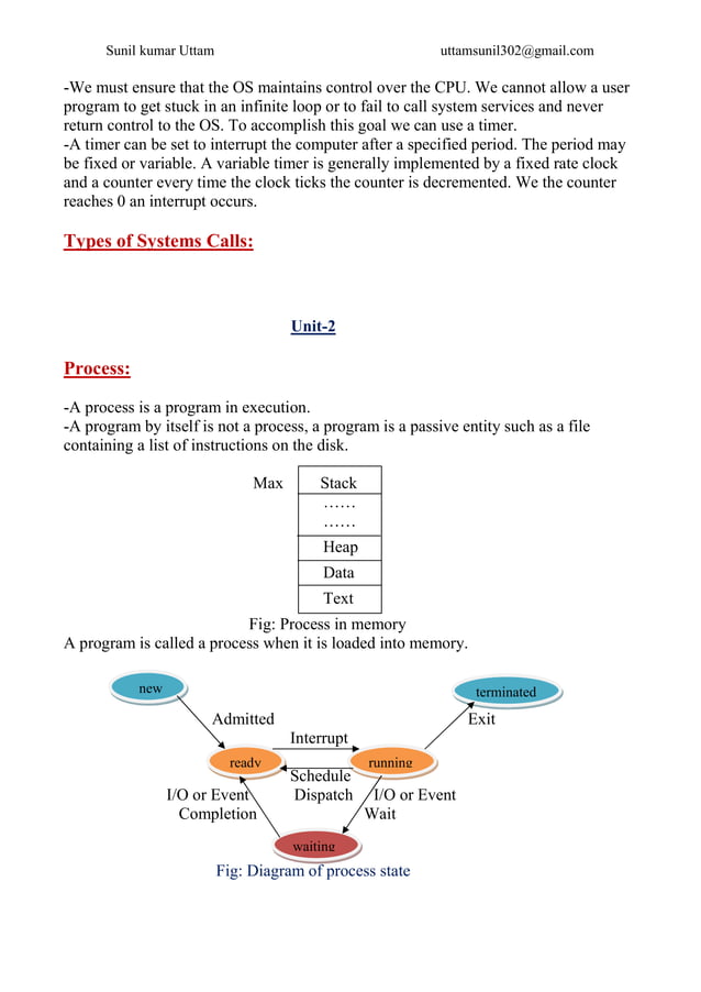 Operating system by uttam 1 | PDF