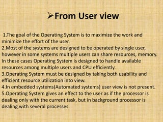 Operating system Chapter One | PPT