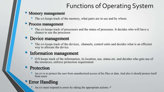 Operating system concept | PPTX
