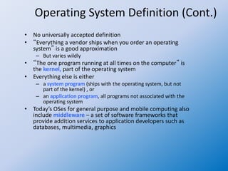 Operating system concepts | PPT