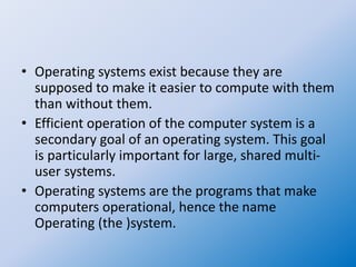 Operating system concepts | PPT