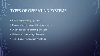 Operating system concepts | PPTX
