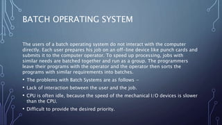 Operating system concepts | PPTX
