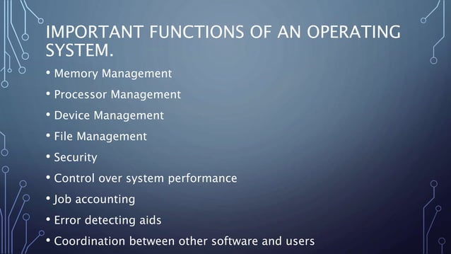 Operating system concepts | PPTX | Operating Systems | Computer ...