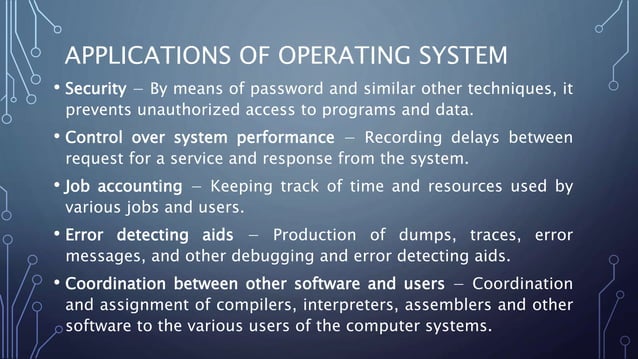Operating system concepts | PPTX | Operating Systems | Computer ...