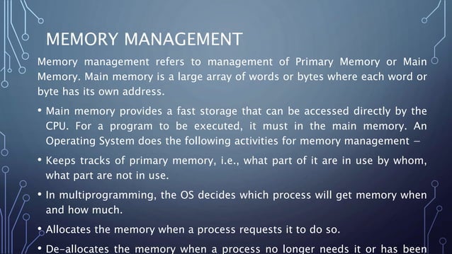 Operating system concepts | PPTX | Operating Systems | Computer ...