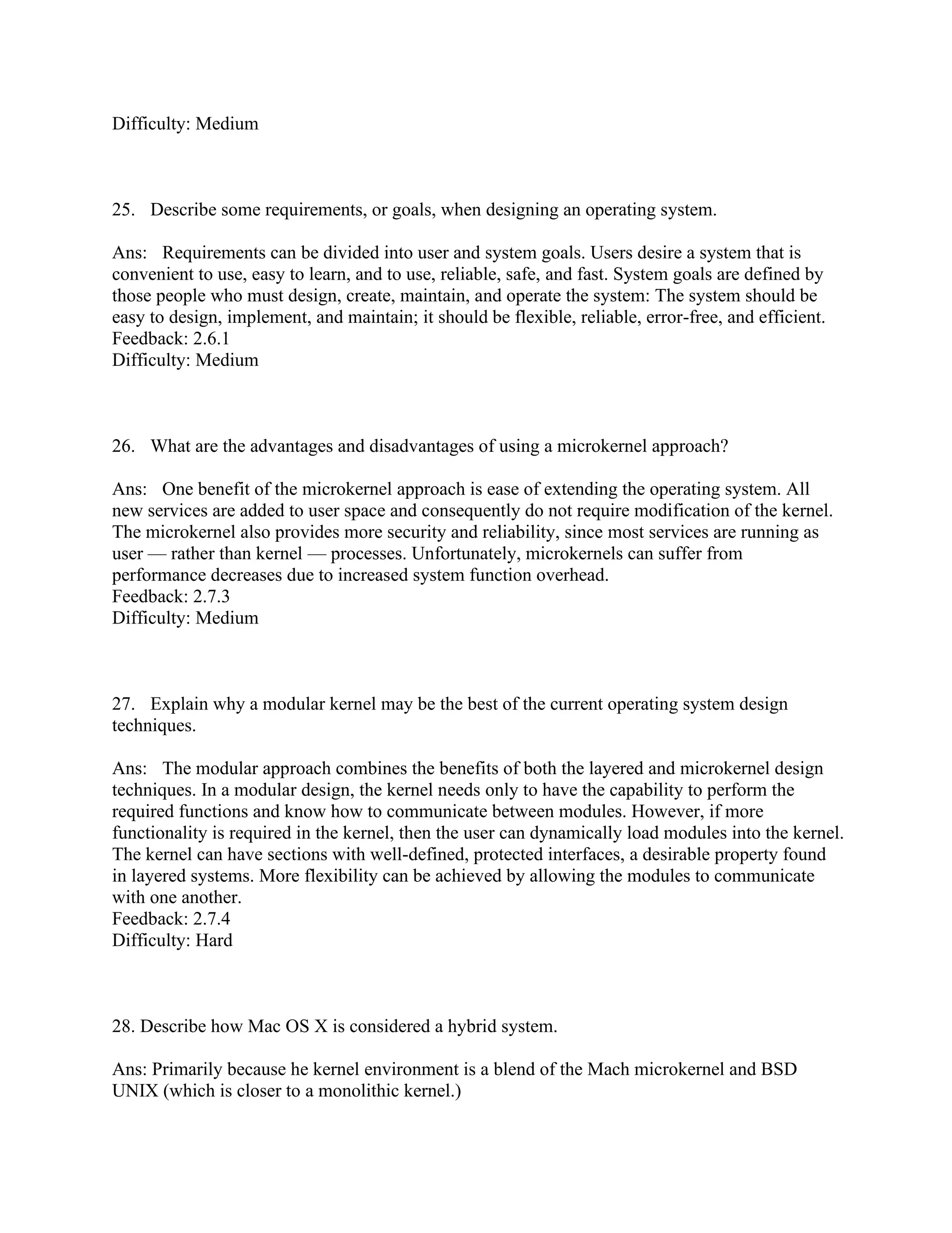 Question Bank for Operating System Concepts (9th Edition, International Student Version ...