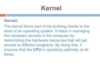 Operating system | PPT