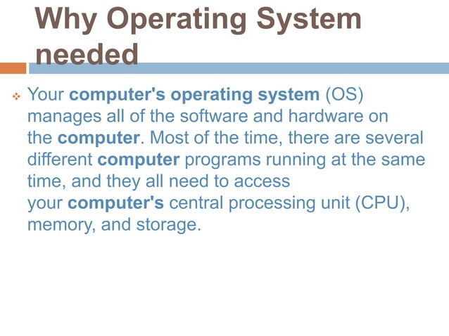 Operating system | PPT