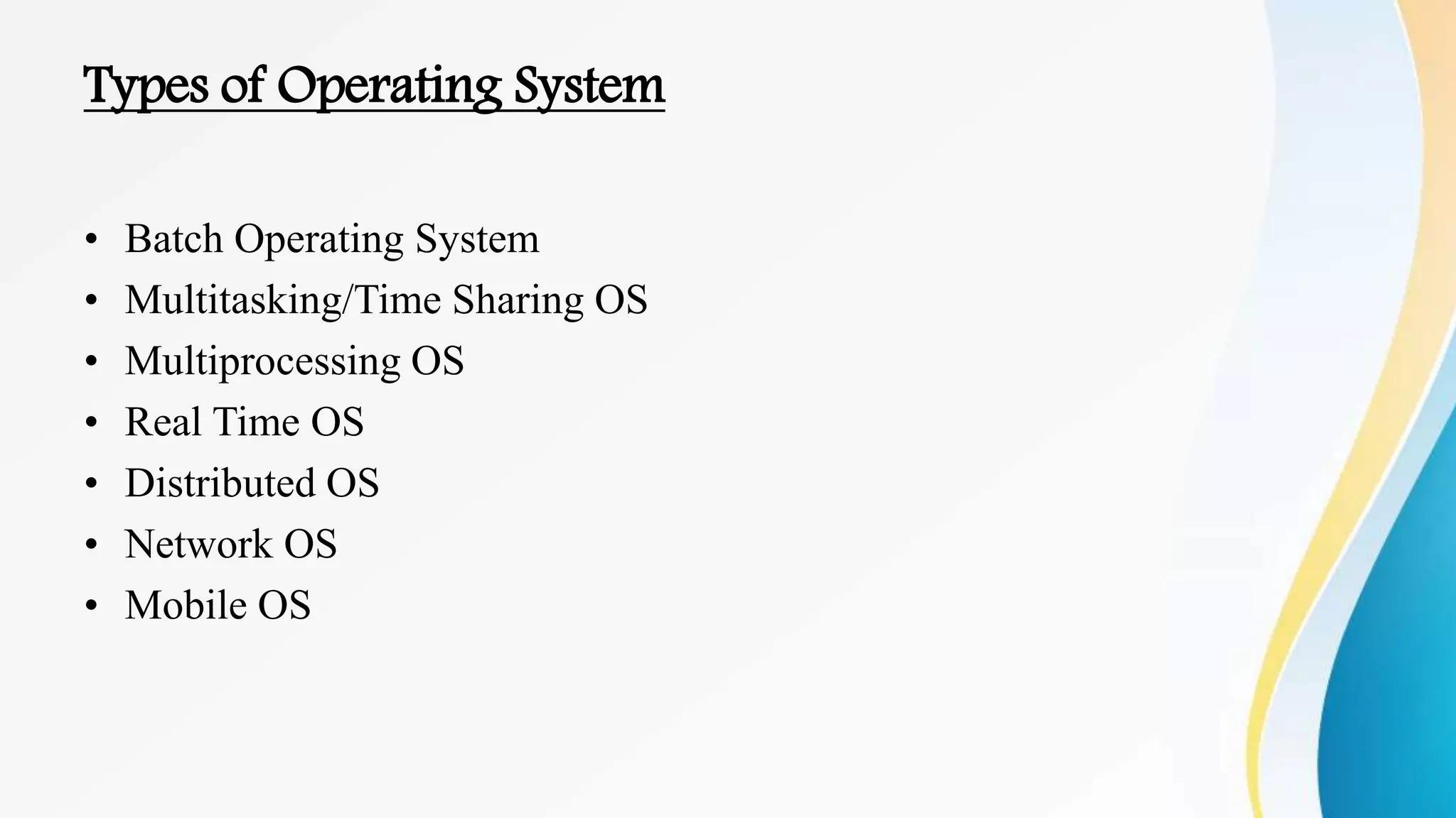 Operating System DOS and Windows | PPTX