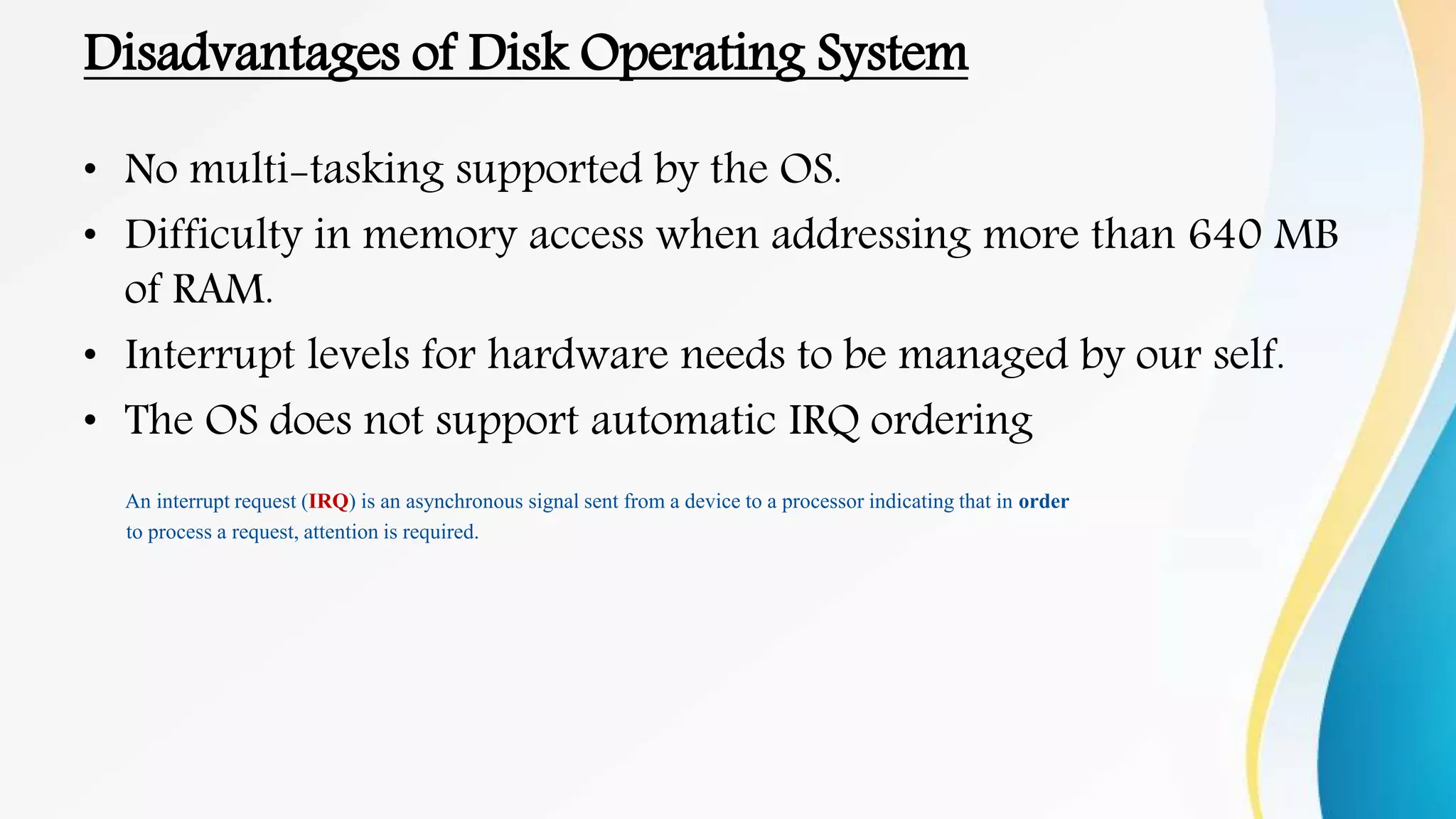 Operating System DOS and Windows | PPTX