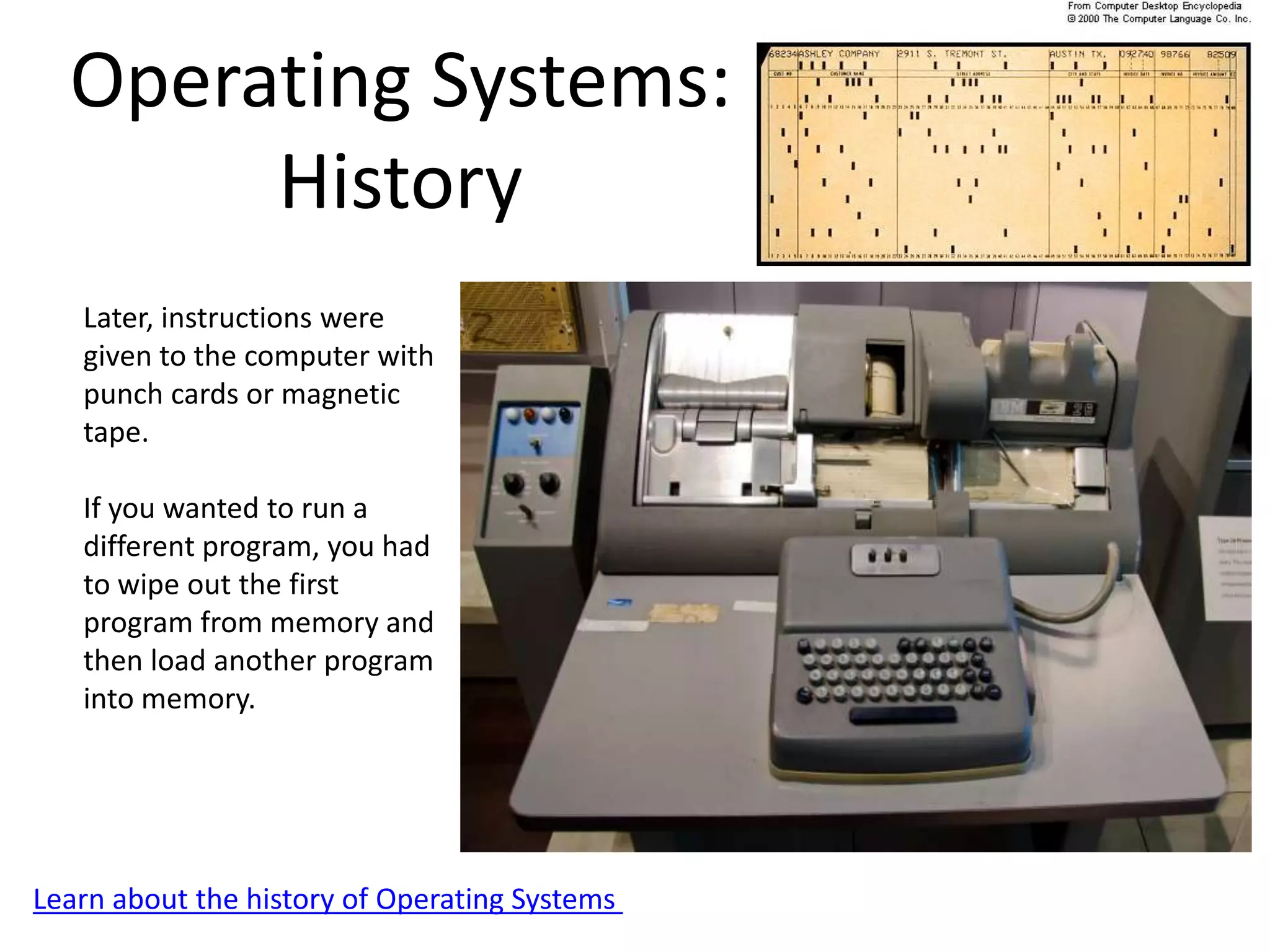 Operating system history | PPTX