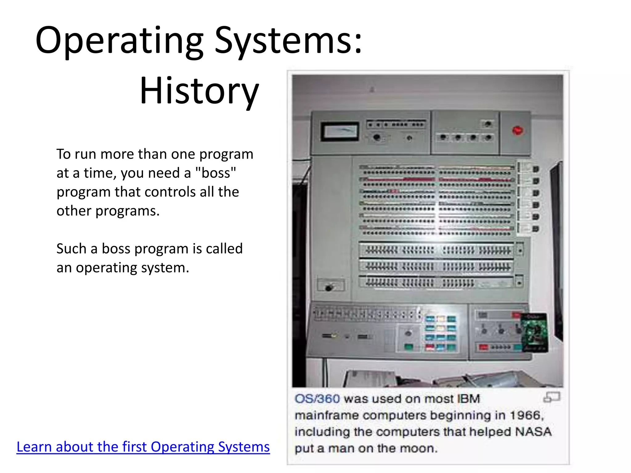 Operating system history | PPTX