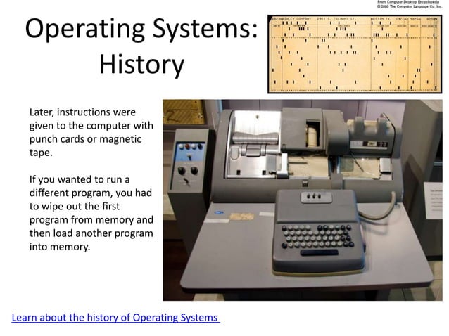 Operating system history | PPTX