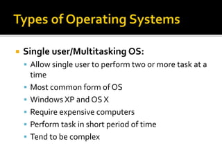 Introduction to Operating system | PPT