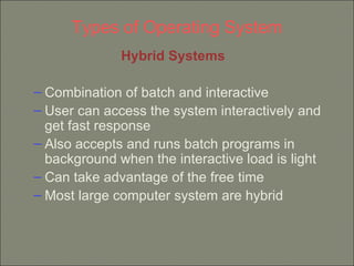 Types of os | PPT