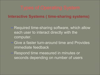 Types of os | PPT