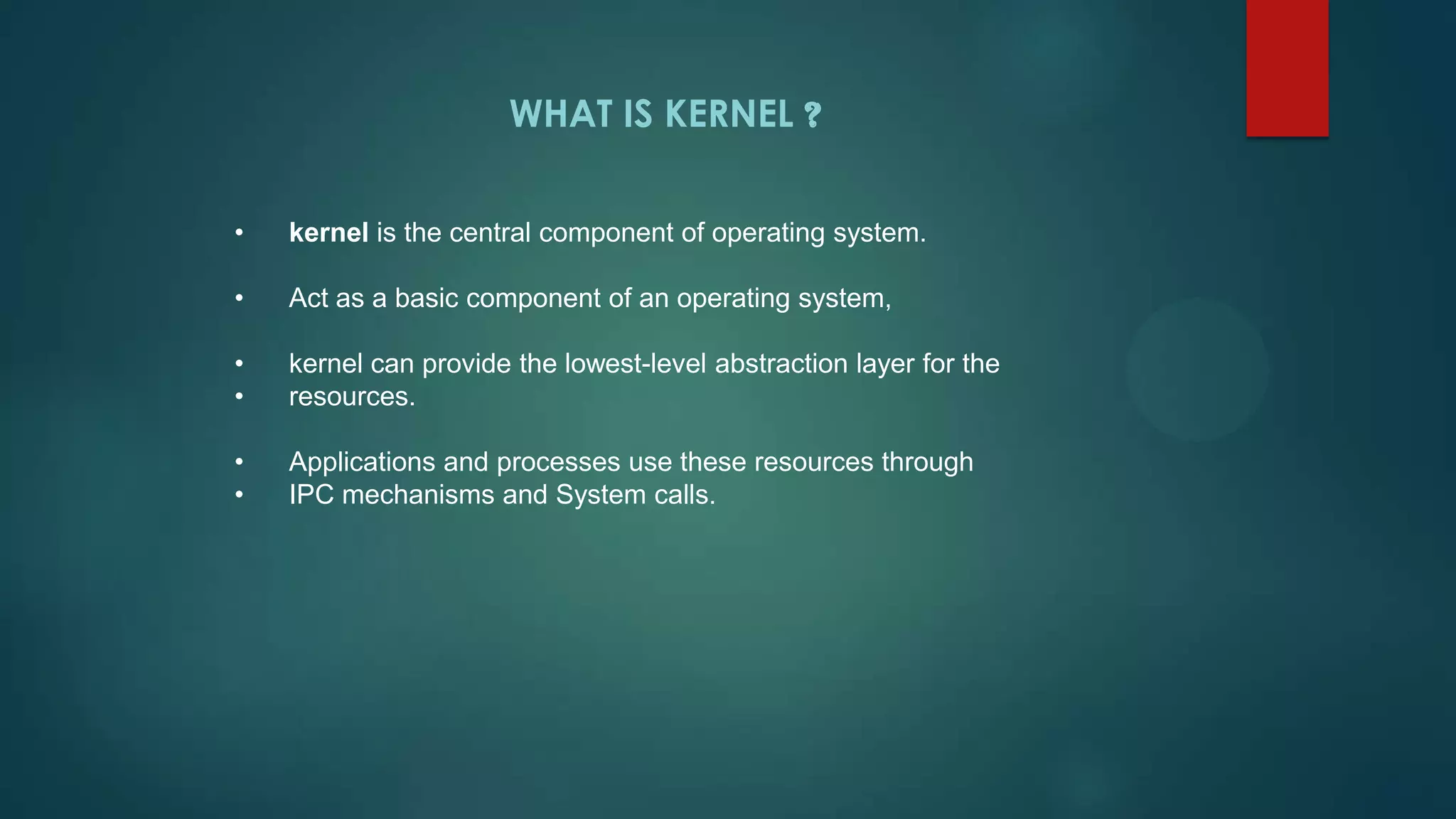 Operating System Kernal Pptx Operating Systems Computer Software And Applications