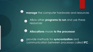 Operating system kernal | PPTX