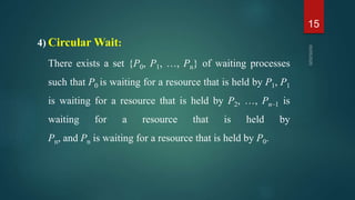 Operating system Deadlock | PPTX