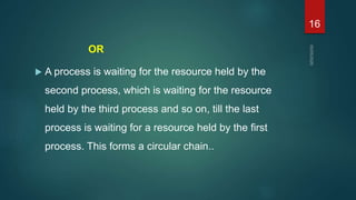 Operating system Deadlock | PPTX