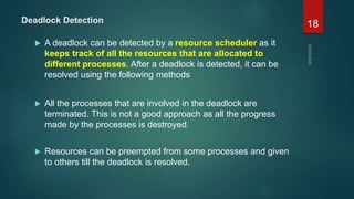 Operating system Deadlock | PPTX | Operating Systems | Computer Software and Applications