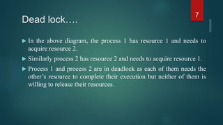 Operating system Deadlock | PPTX | Operating Systems | Computer Software and Applications