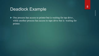 Operating system Deadlock | PPTX
