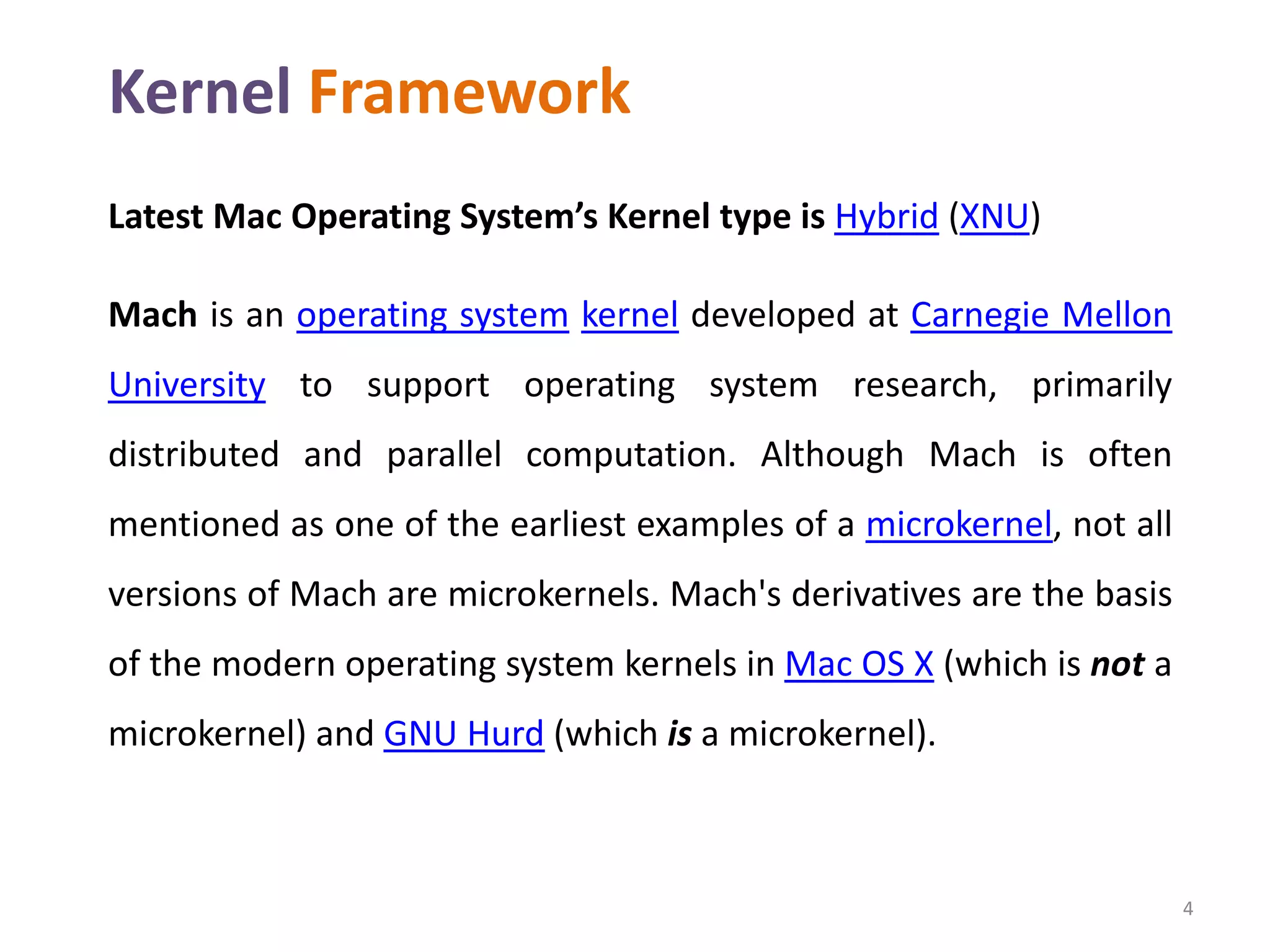 Operating System Mac OS X | PPTX
