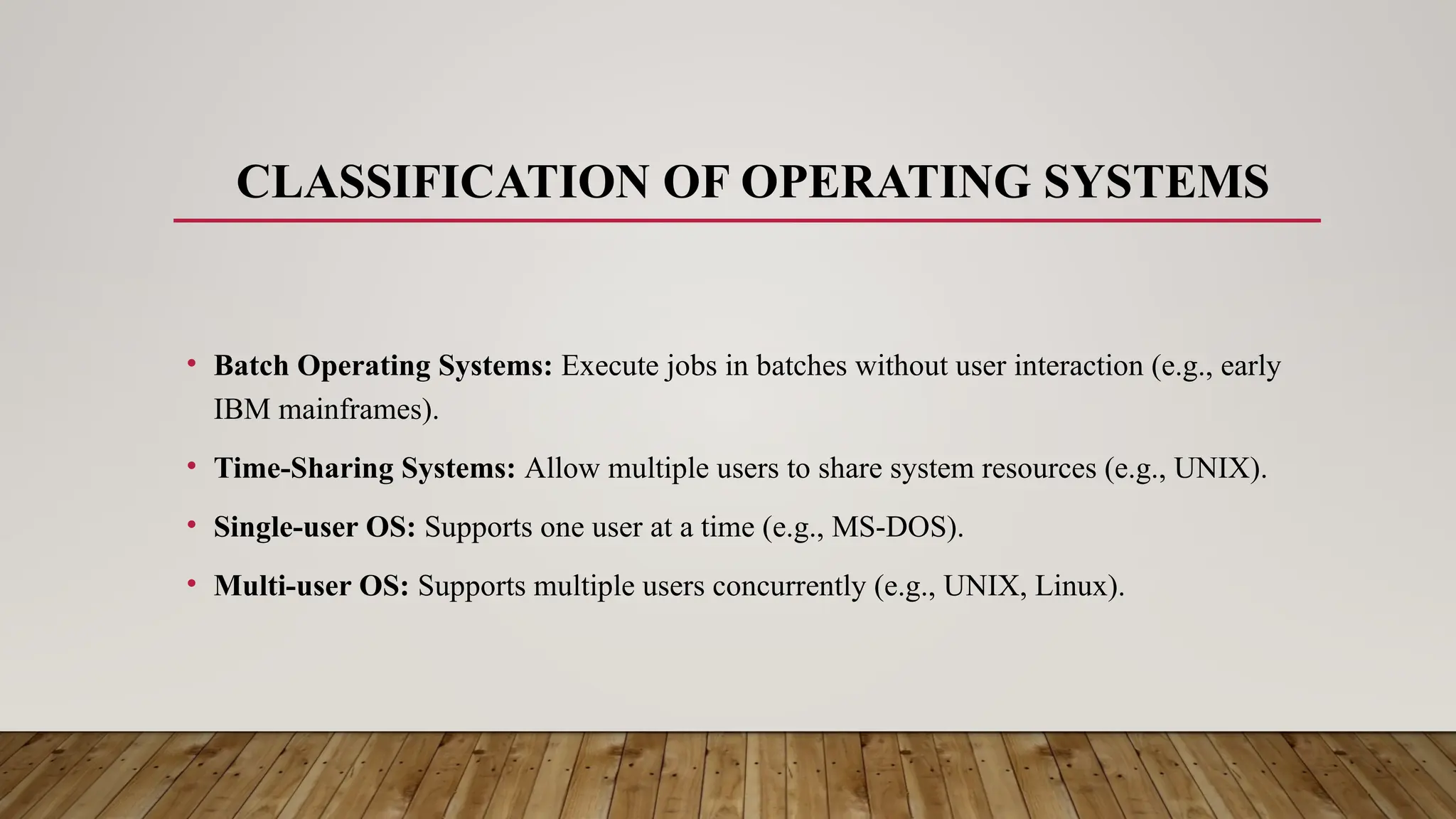 Introduction to operating system, Basic of | PPT