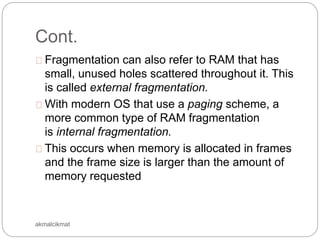 Operating System-Memory Management | PPTX