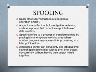 Operating system; Multitasking | PPTX