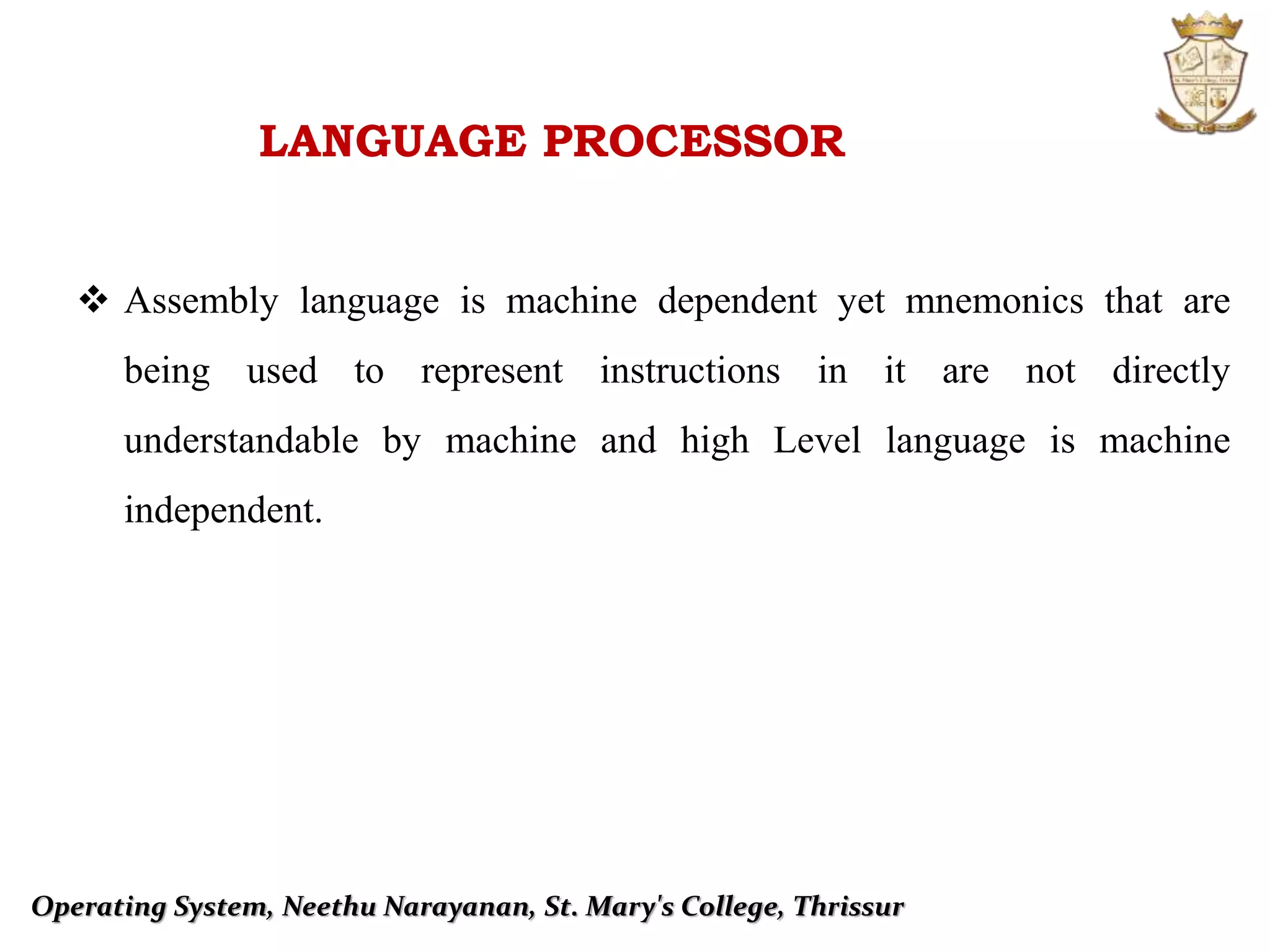 Computer Science:Operating system | PPTX