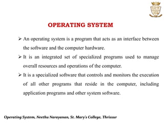 Computer Science:Operating system | PPTX | Programming Languages | Computing