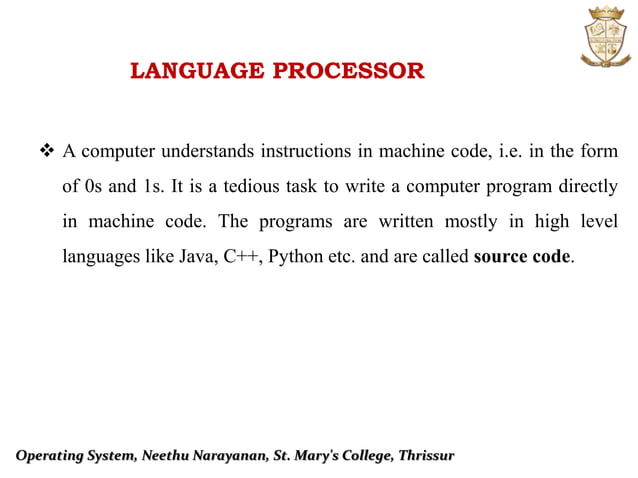 Computer Science:Operating system | PPT