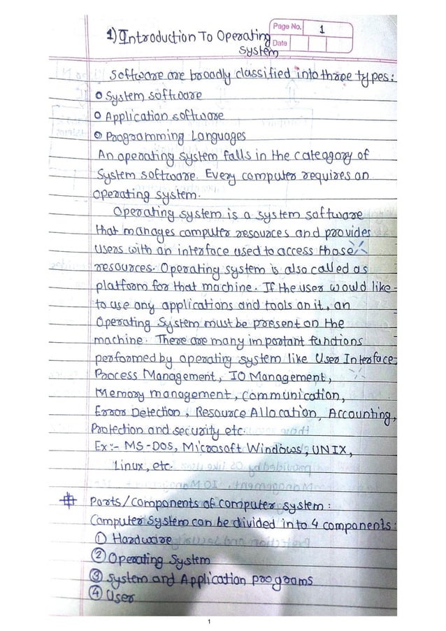 Operating System Notes - Unit 1.pdf