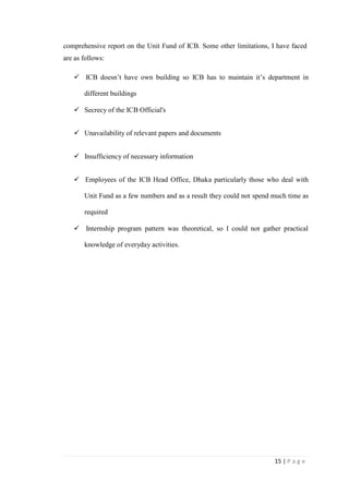 Operating system of icb unit fund | PDF