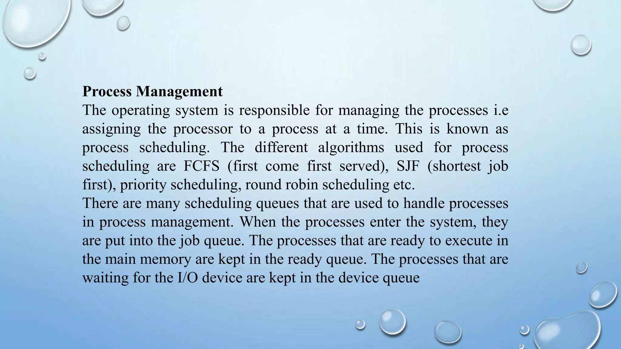 Operating System Operations Pptpptx Operating Systems Computer