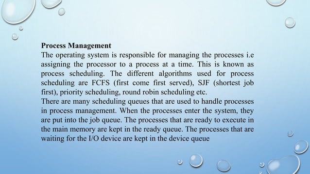 Operating System Operations ppt.pptx | Operating Systems | Computer Software and Applications