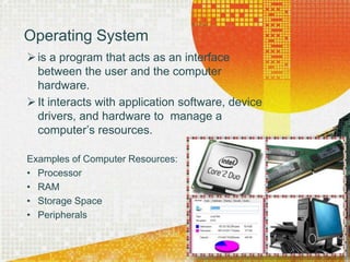 Operating system (os) | PPTX