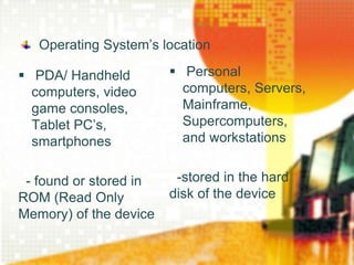 Operating system (os) | PPTX