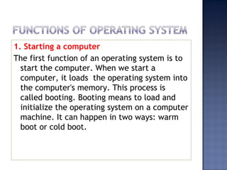 Operating system (os) | PPT