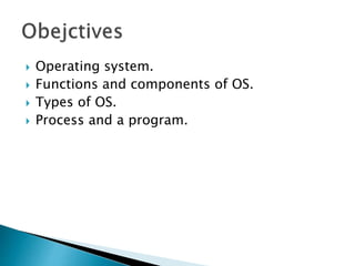 Operating system presentation | PPTX